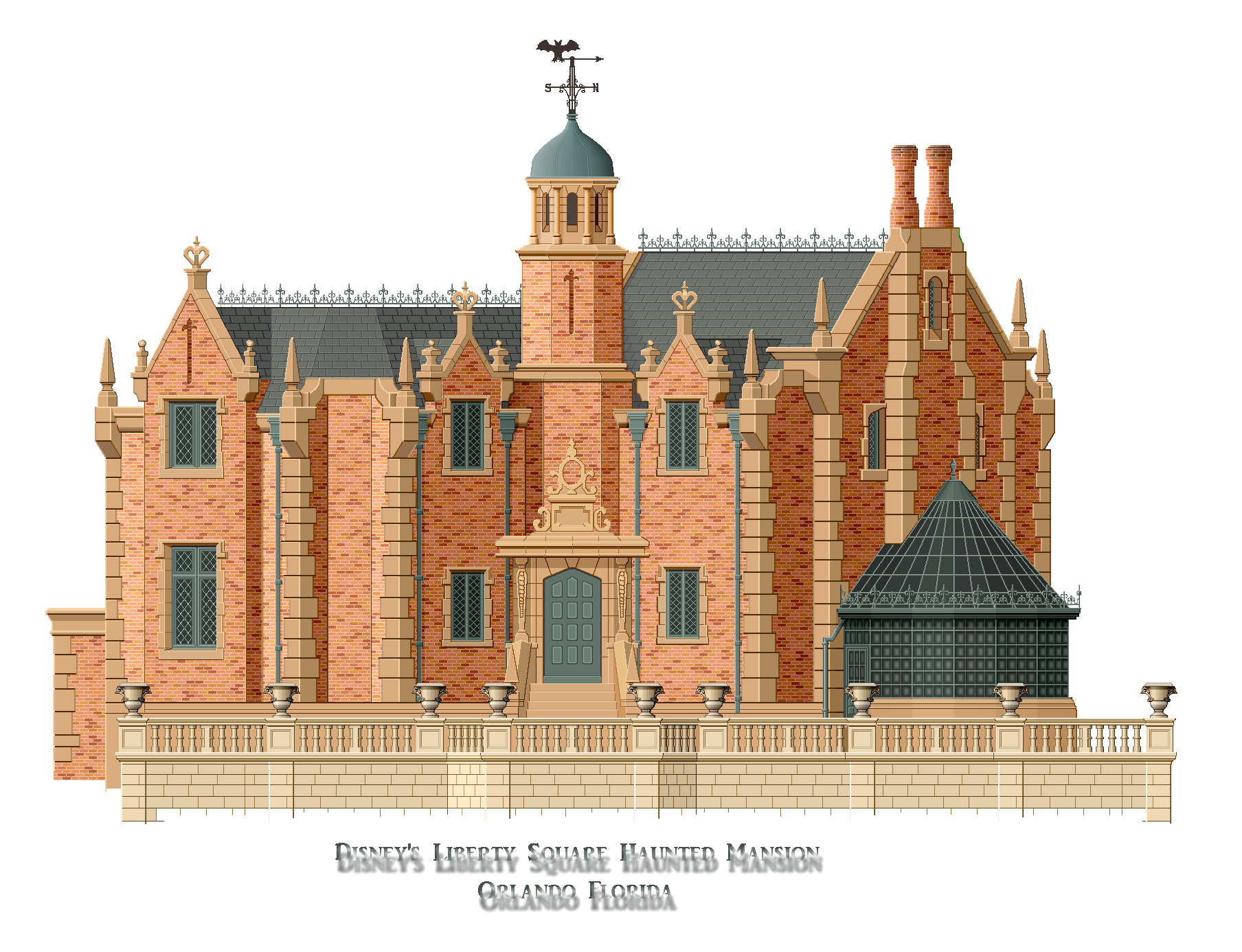 Haunted Mansion Liberty Square Poster