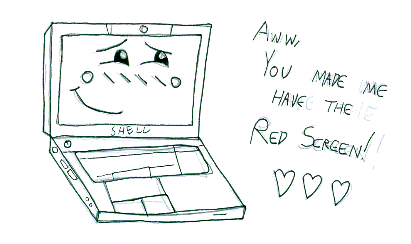 Red Screen Sketch by LaptopGeek92 on DeviantArt