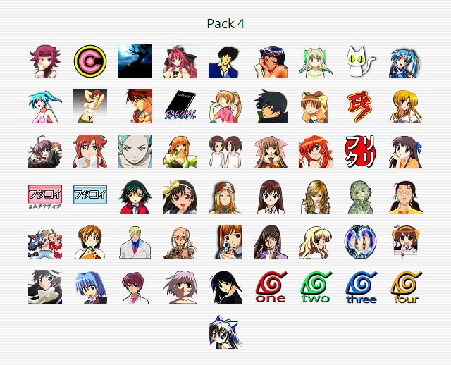 Anime Icons Pack 4 of 6 by EXO-02 on DeviantArt