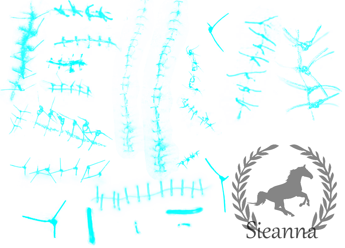 Light Blue Stitches Set by SieannaBoo on DeviantArt