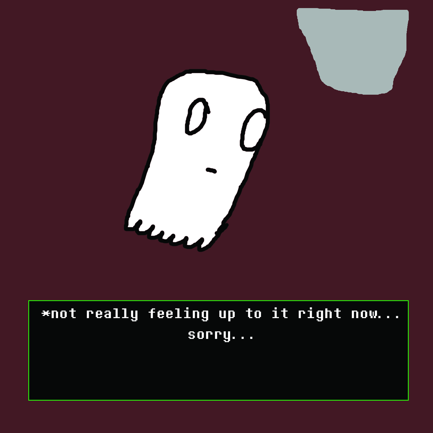 Napstablook (UPDATED) by AwkwardKawaiiBean on DeviantArt