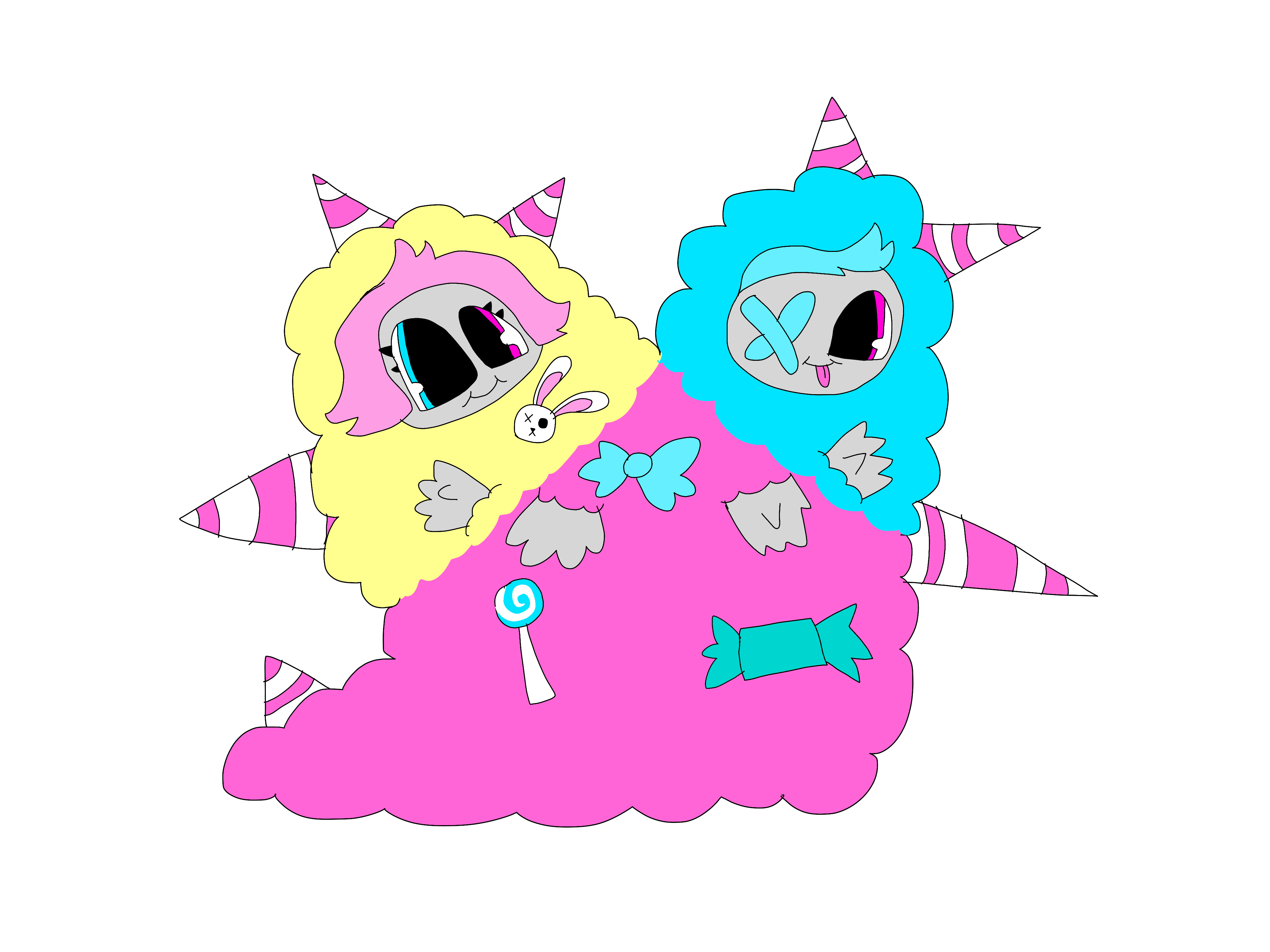 Cotton Candy Ghost by Nylmoon on DeviantArt