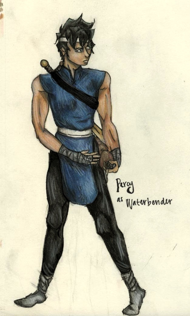 Percy as Waterbender by yaflithyanimal on DeviantArt