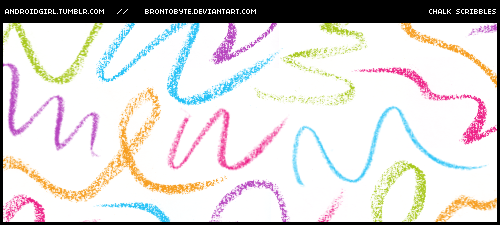 Chalk Scribble PS Brushes by Brontobyte on DeviantArt