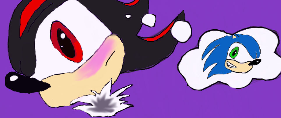 shadow thinks of Sonic by purpulegirl99 on DeviantArt