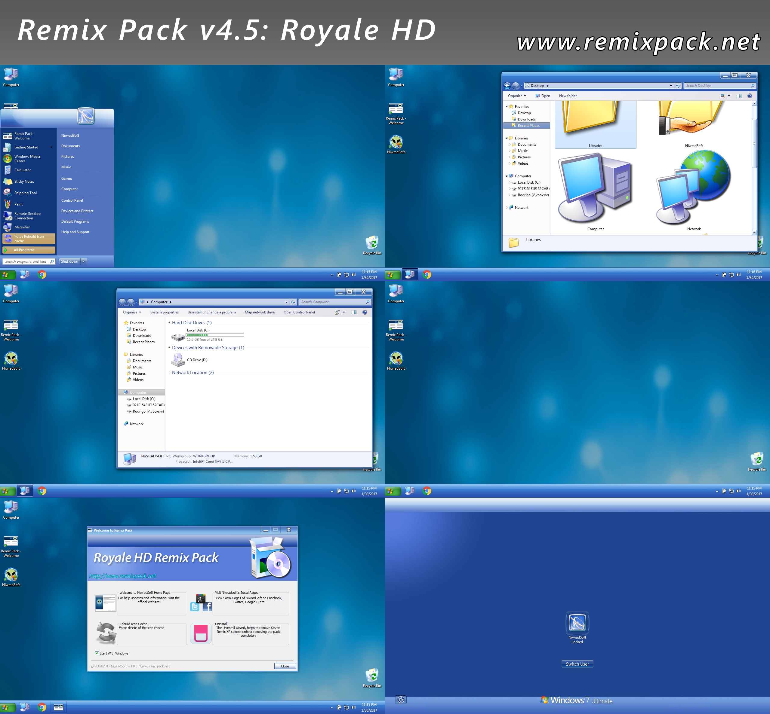 Royale HD Remix Pack v4.5 for Windows 7 by RemixPack on DeviantArt