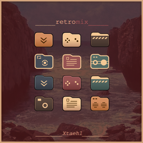 RetroMix Folder Icons by Xtaehl on DeviantArt