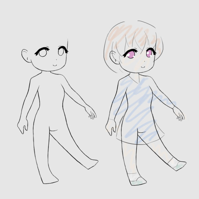 F2U (Free-To-Use) Chibi Base by o0HuangChuchu0o on DeviantArt