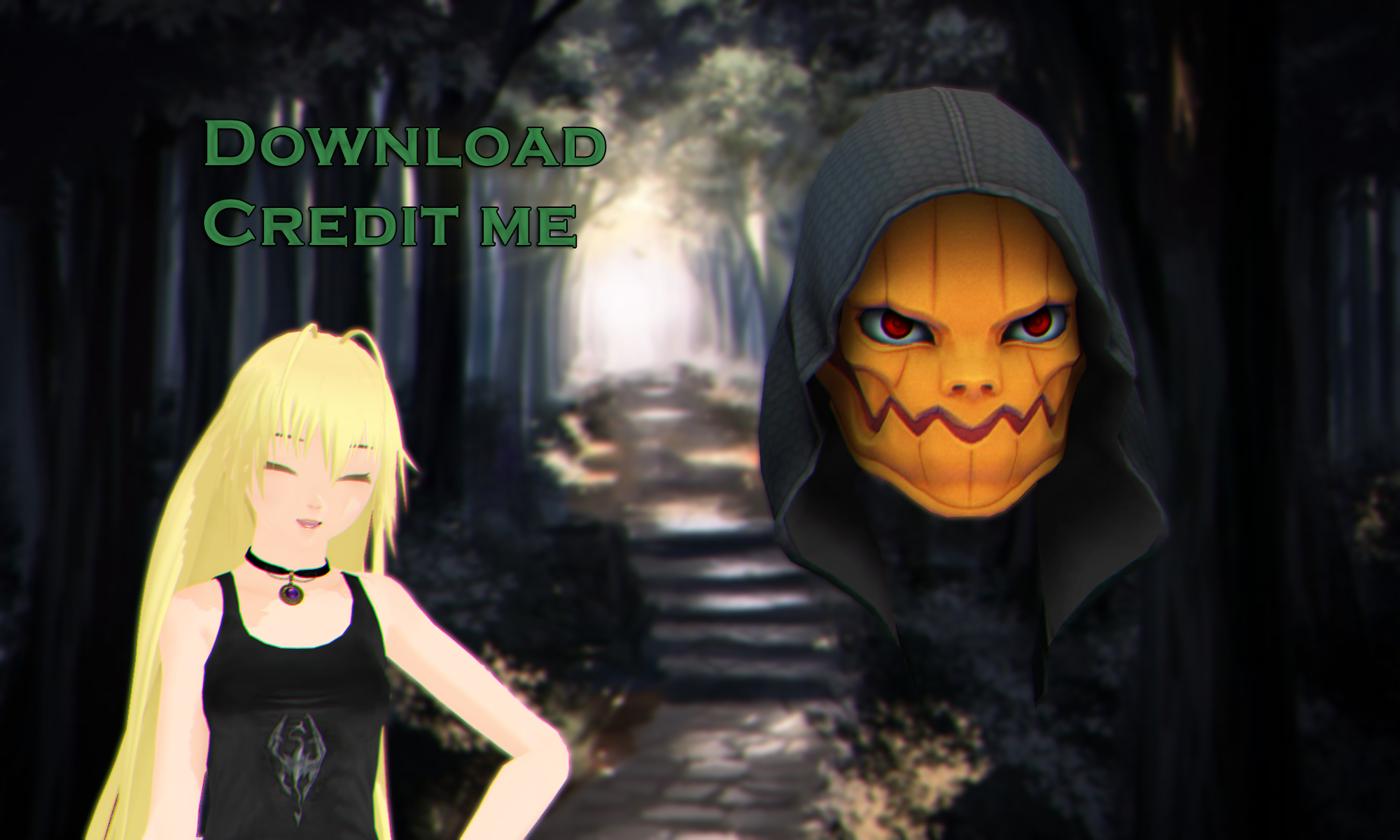 MMD: Helloween mask DL by KlaidAstoria on DeviantArt