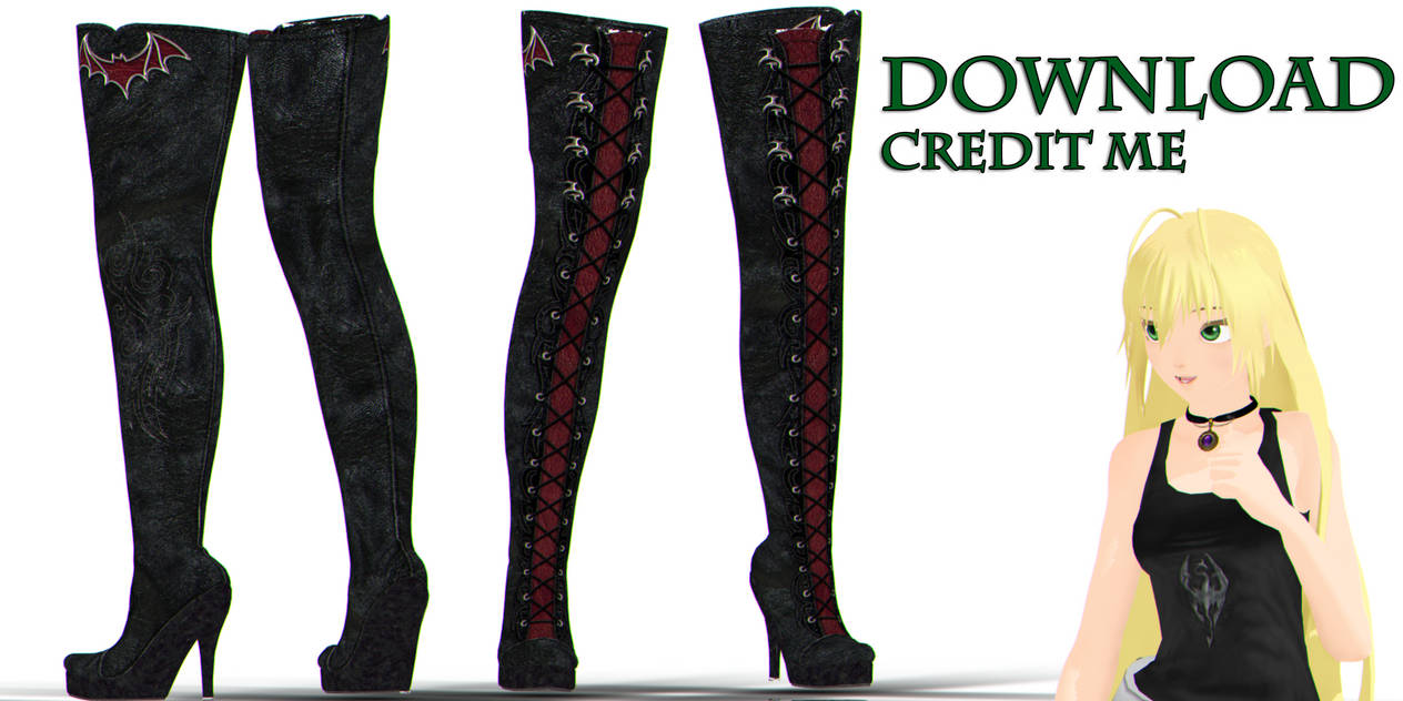 MMD: Boots dl by KlaidAstoria on DeviantArt