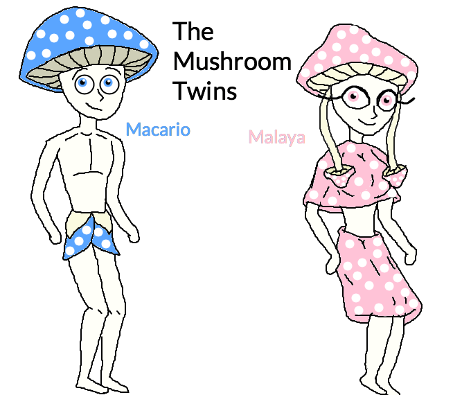 The Mushroom Twins by CaseyDinoHeart on DeviantArt
