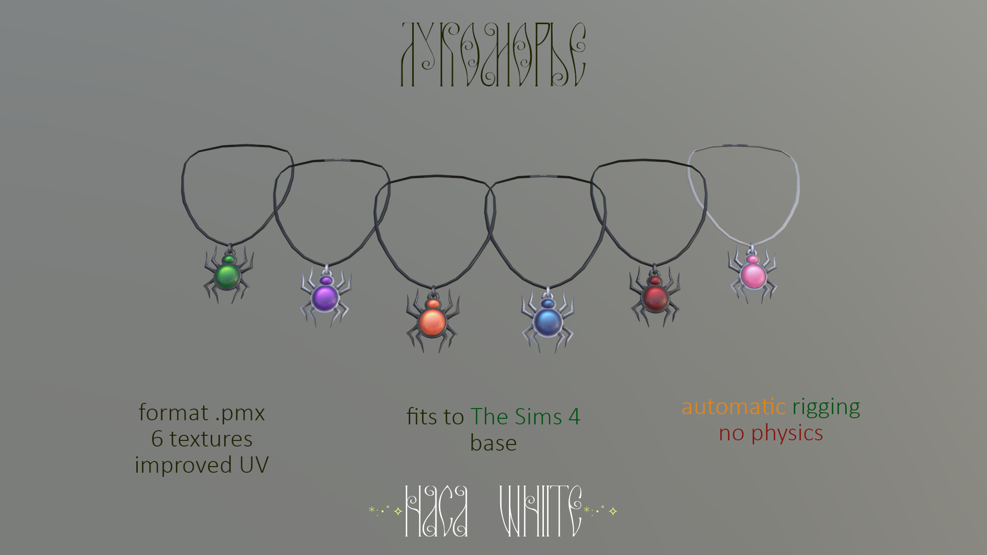 [Download] Witch Necklace from The Sims 4 for MMD by Haca-White on ...