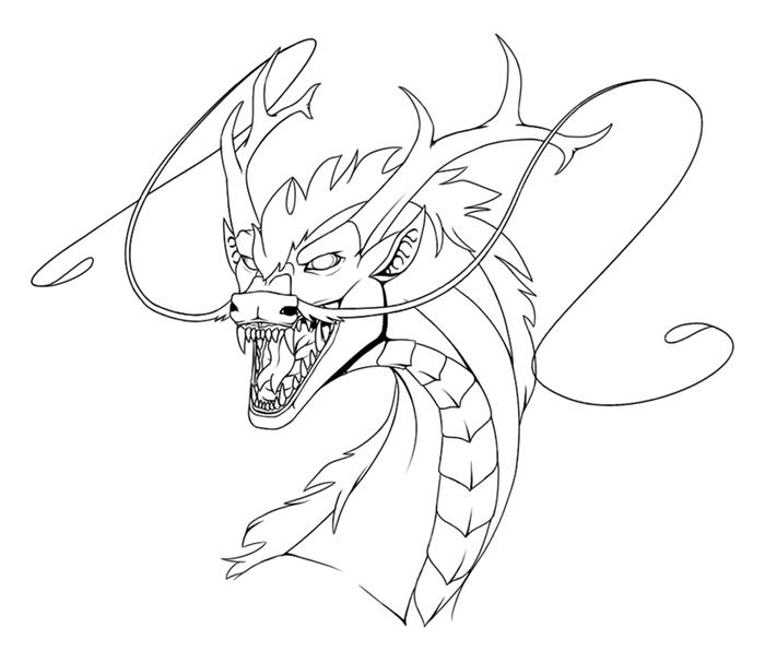 Angry Eastern Line Art by DragaFlammis on DeviantArt