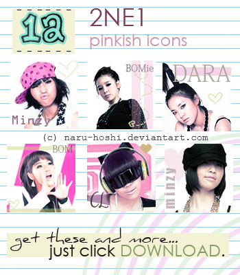 2NE1 Icons by naru-hoshi on DeviantArt