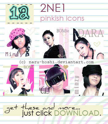 2NE1 Icons by naru-hoshi on DeviantArt