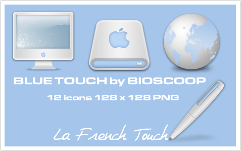 Blue Touch Icons by BioScoop on DeviantArt