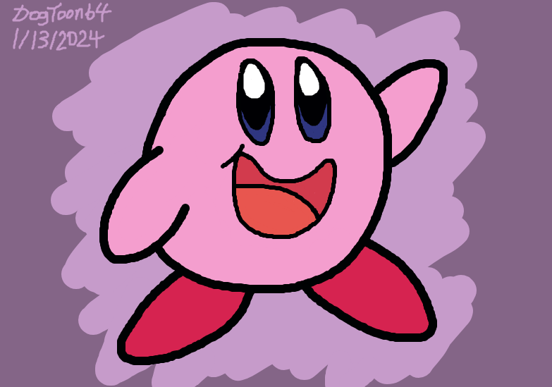 Simple Kirby Drawing by DogToon64 on DeviantArt