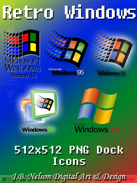 Retro Windows Dock Icons by ShadowLights on DeviantArt