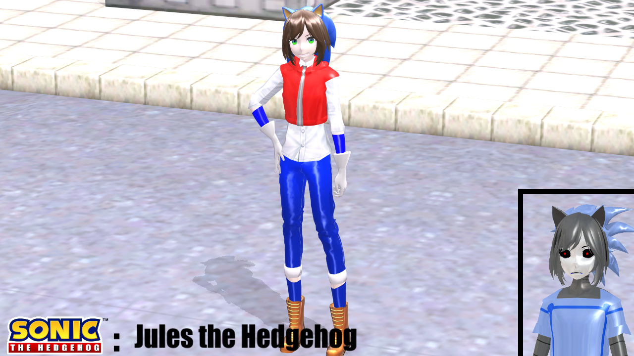 [MMD/model] Jules the Hedgehog human form+DL by univermangamangasimu on DeviantArt