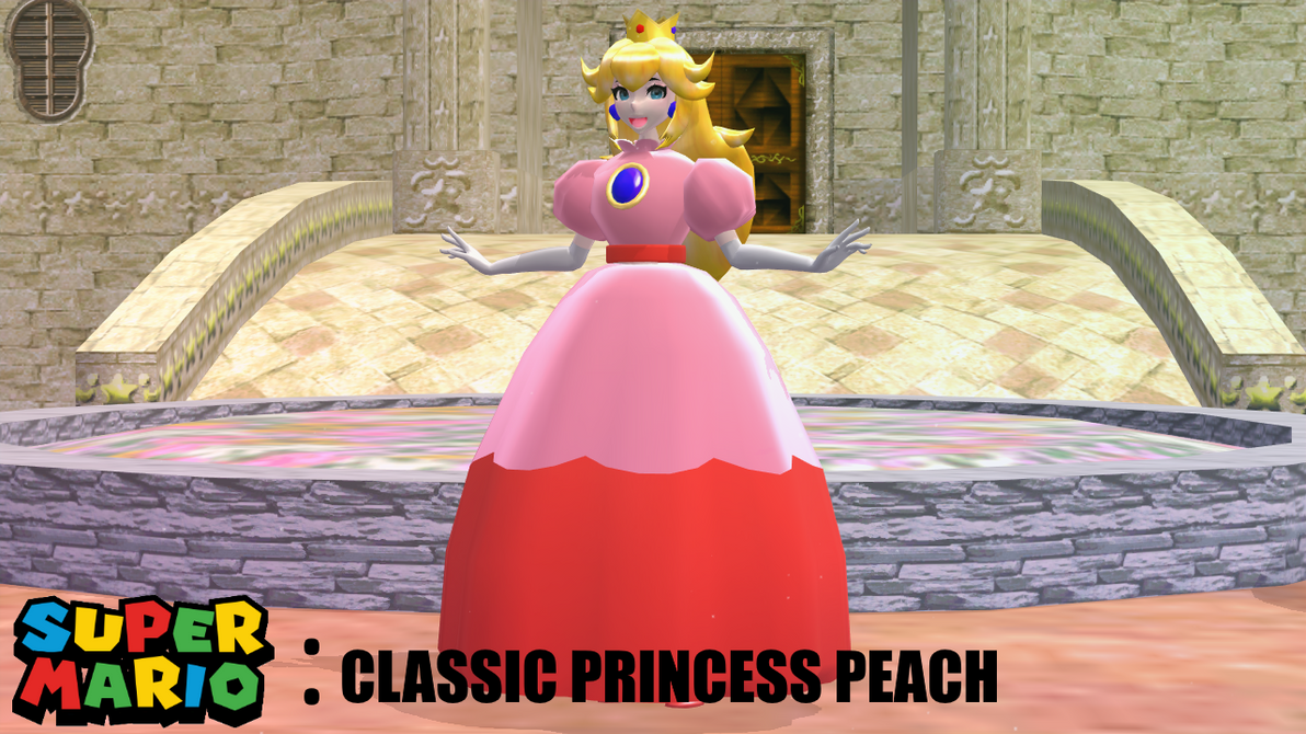 [MMD/model] Classic Princess Peach+DL by univermangamangasimu on DeviantArt