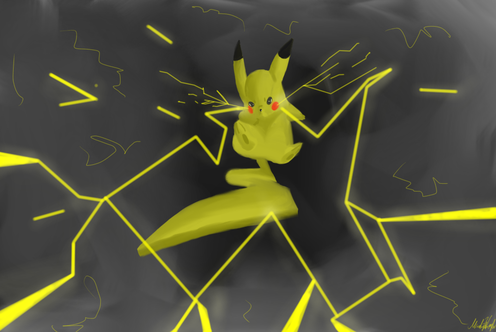 Pikachu used Thunder by eerieN00dle on DeviantArt