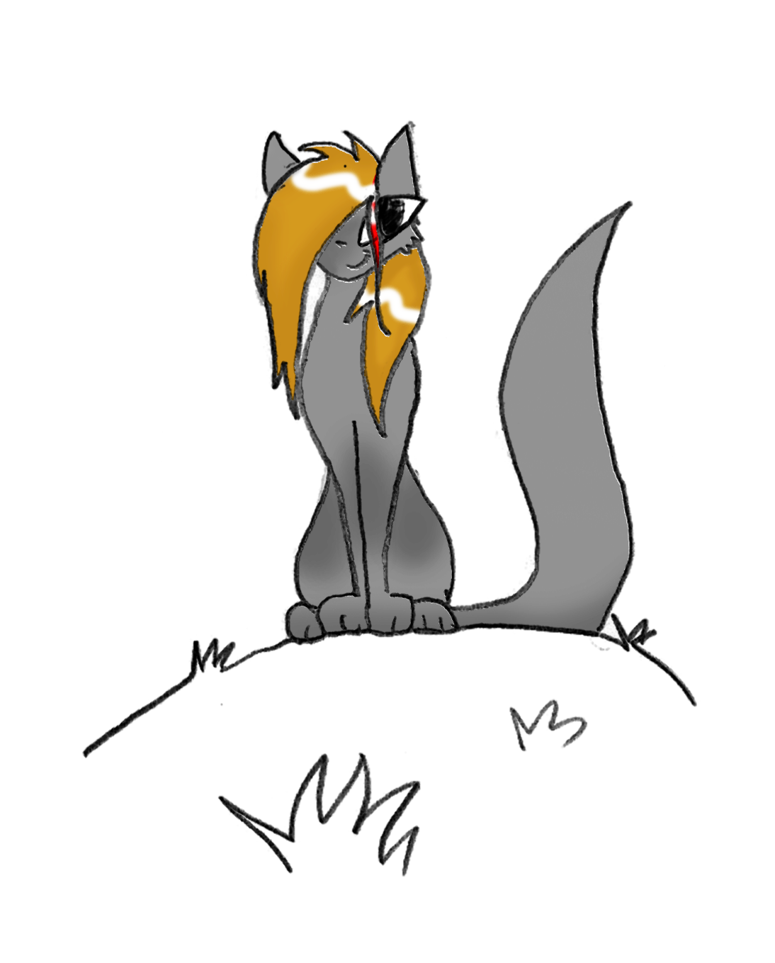 My early cat OC by discordess on DeviantArt