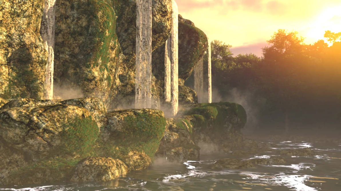 Waterfall animated by AlexanderRoark01 on DeviantArt