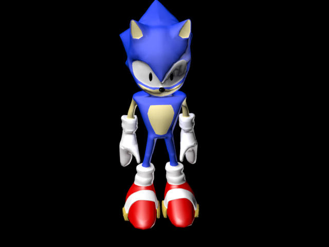 Sonic The Hedgehog Render 1 by KneeToTheFace on DeviantArt
