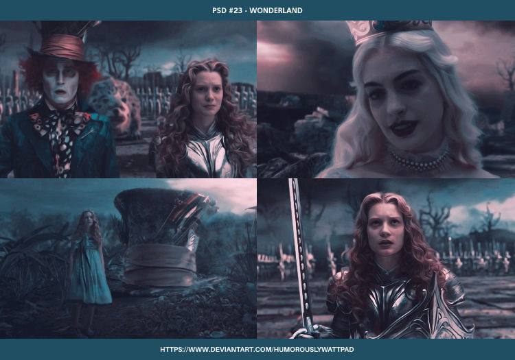 PSD #23 - Wonderland by humorouslywattpad on DeviantArt