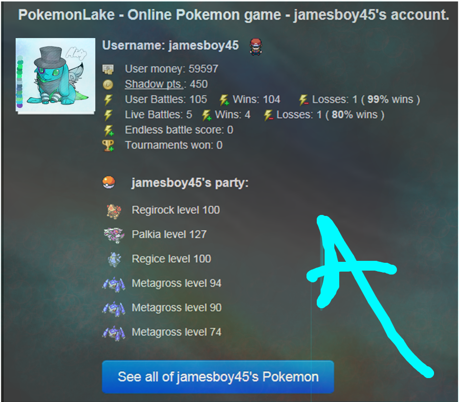 My Current Pokemon-Lake Stats by AtomicAnimalFusion on DeviantArt