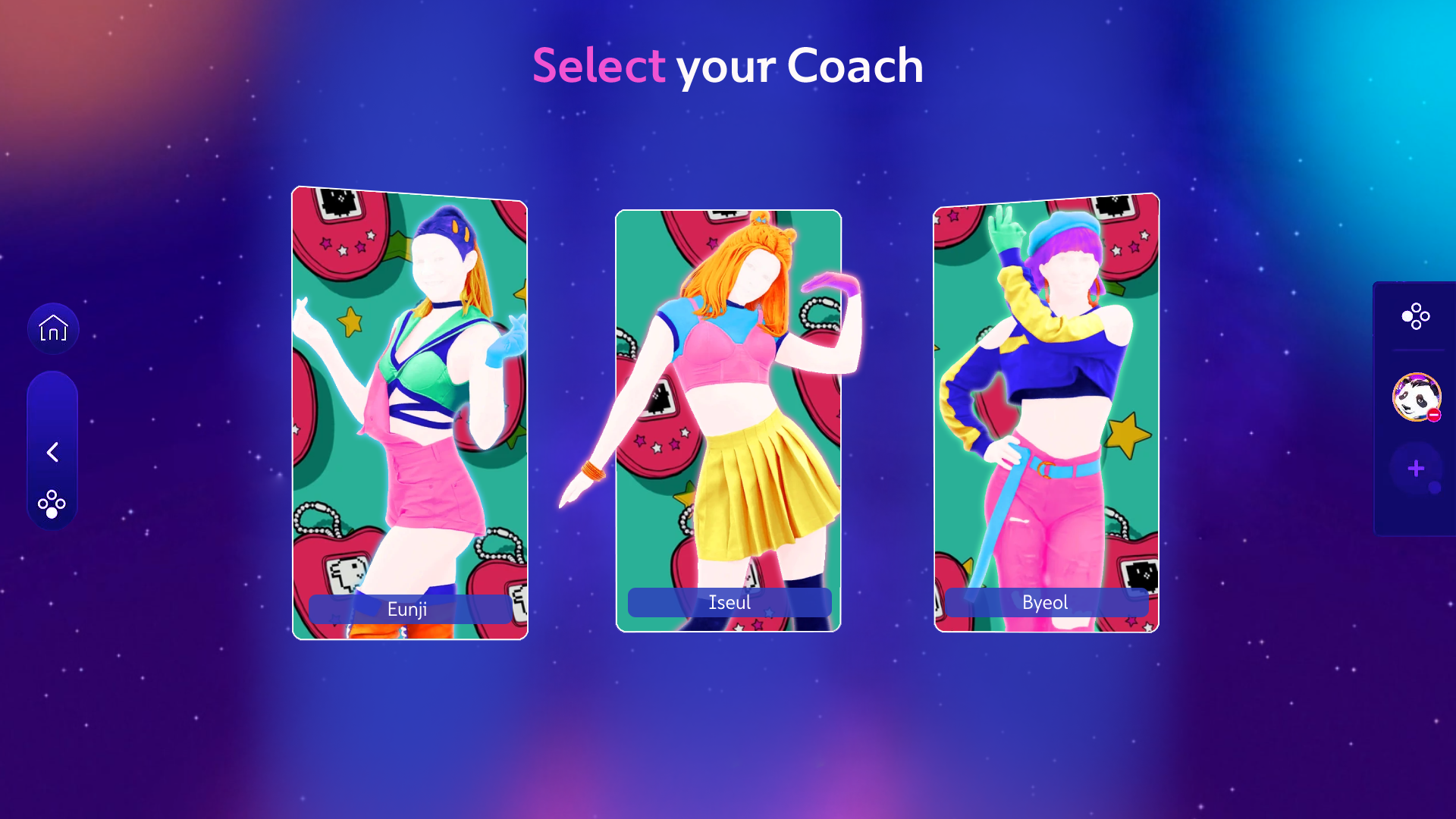 Just Dance 2025 Coach Selection Screen Template by bratsome on DeviantArt