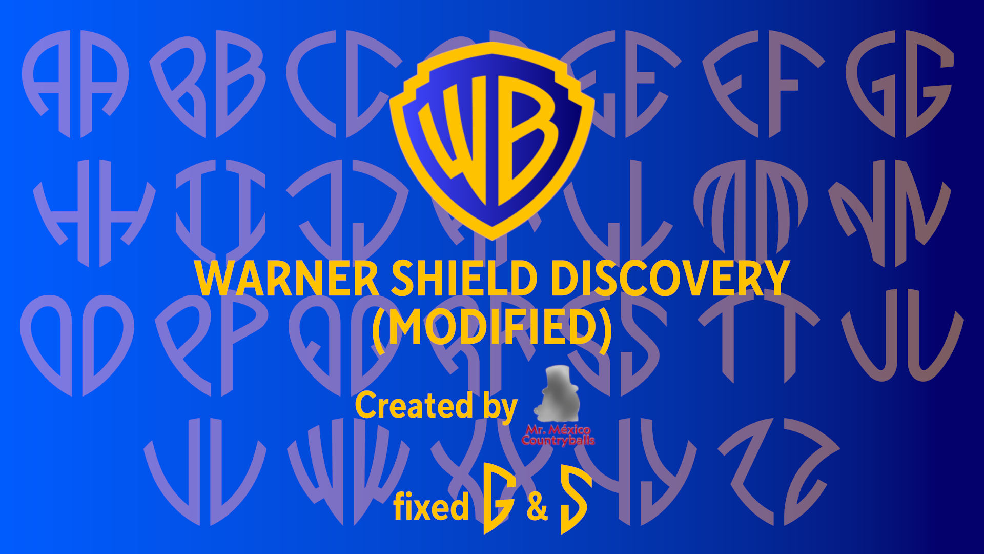 Warner Shield Discovery Font modified by MrMexicoCB on DeviantArt