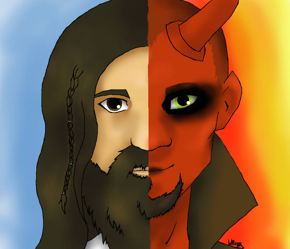 God and Devil (fanart/v.3) :D by WeraHatake on DeviantArt