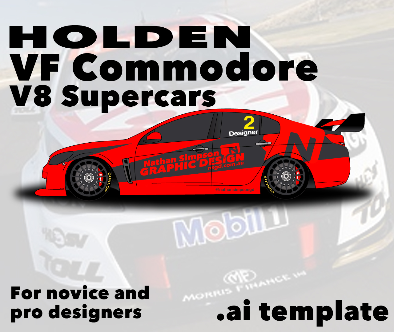 Holden Commodore VF V8 Supercar template by nathansimpson on DeviantArt