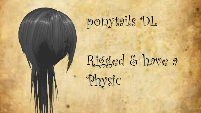 [MMD] Ponytail hair by xxShinyMarinexx on DeviantArt