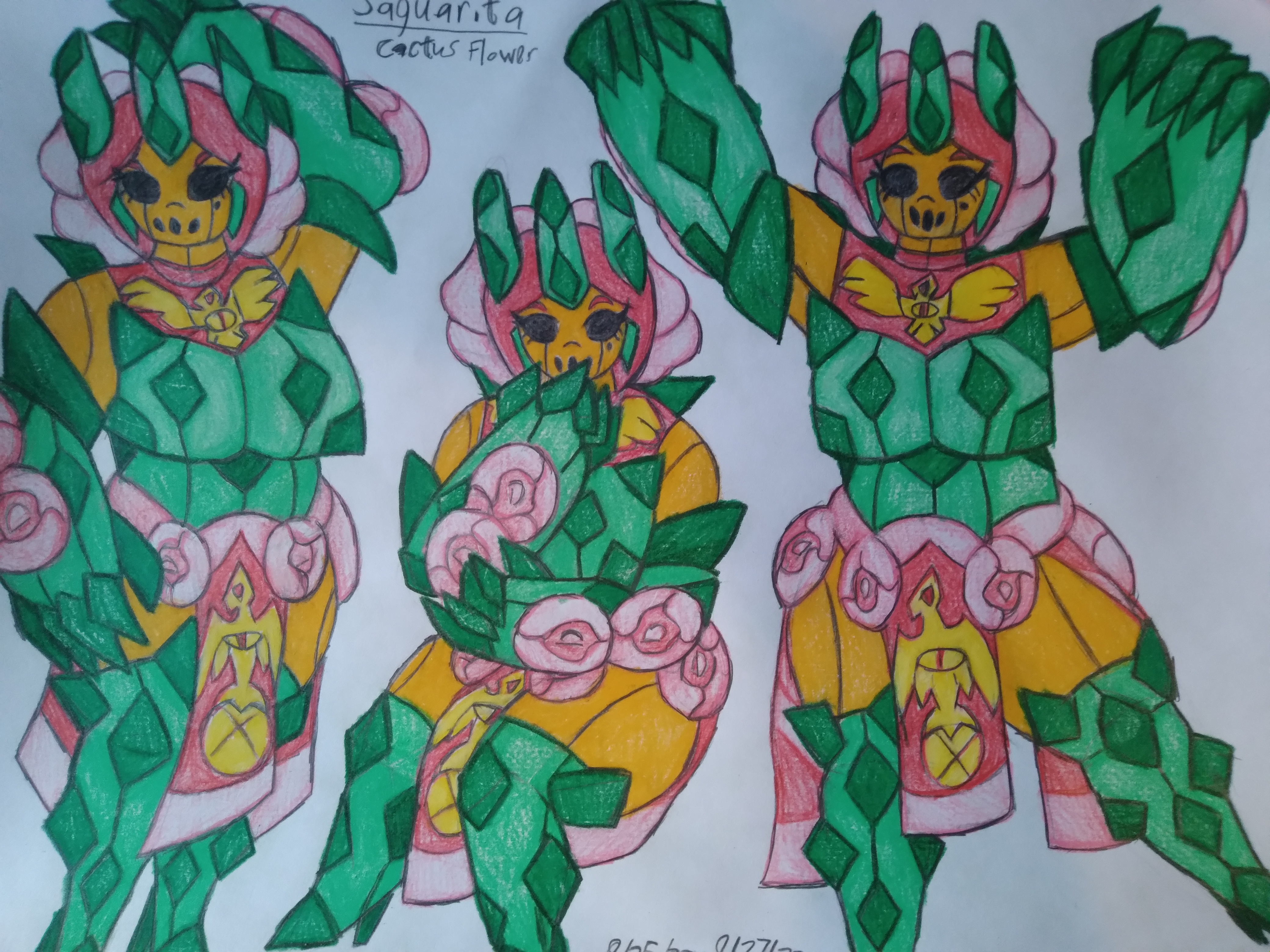 KRTG Cactus flower kaijin 2nd form by GoJrider on DeviantArt
