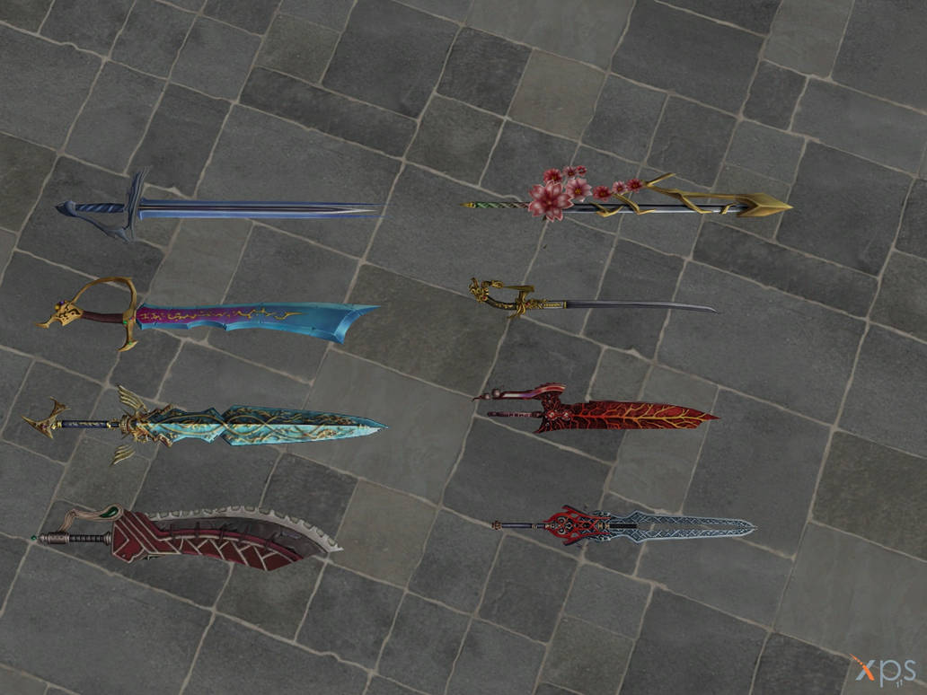 Kurasame swords by xGunbladeKnightx on DeviantArt