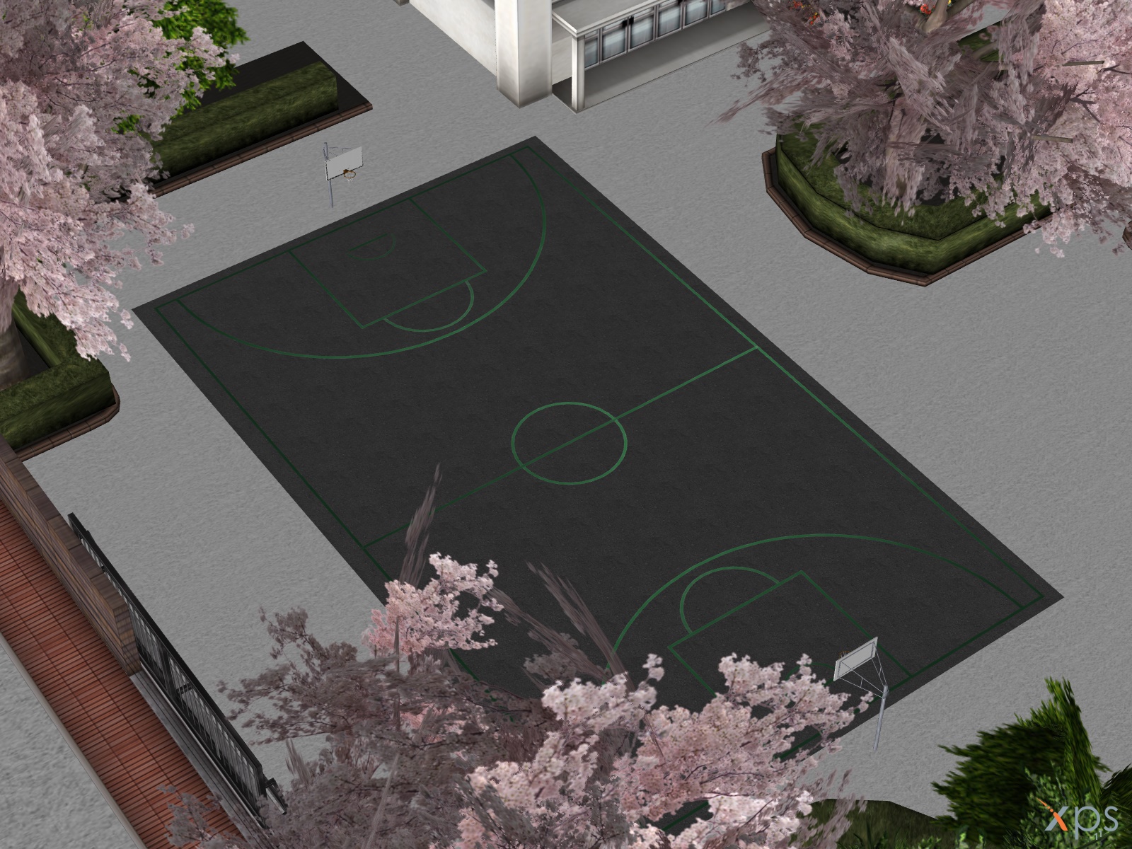 Basketball school field by RyuAensland on DeviantArt
