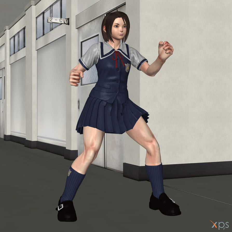Akira school costume SFV by xGunbladeKnightx on DeviantArt