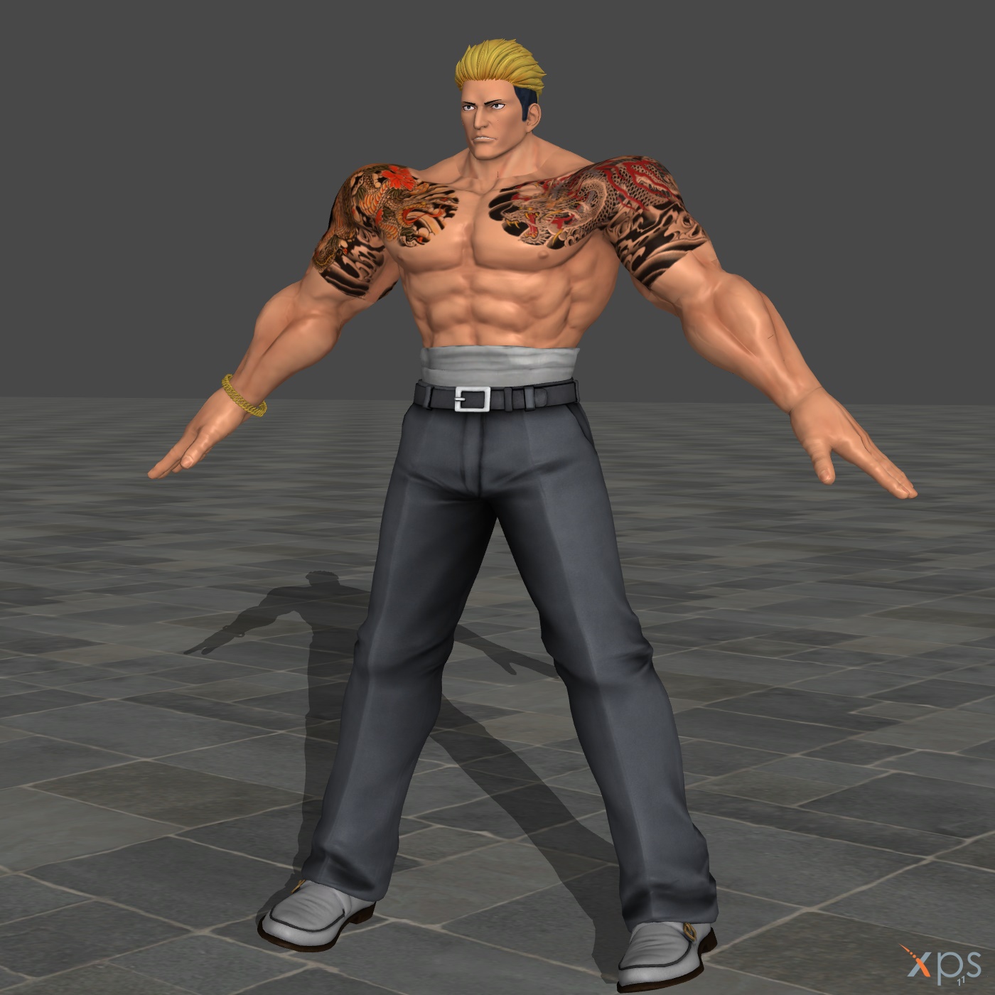 Yamazaki tatooed KOFXV by RyuAensland on DeviantArt