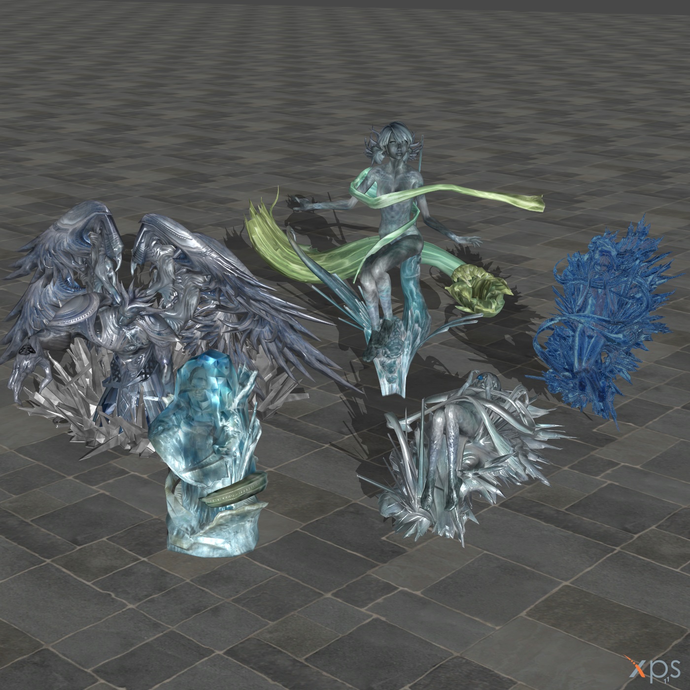 Crystals characters (FFXIII) (REUPLOAD) by xGunbladeKnightx on DeviantArt