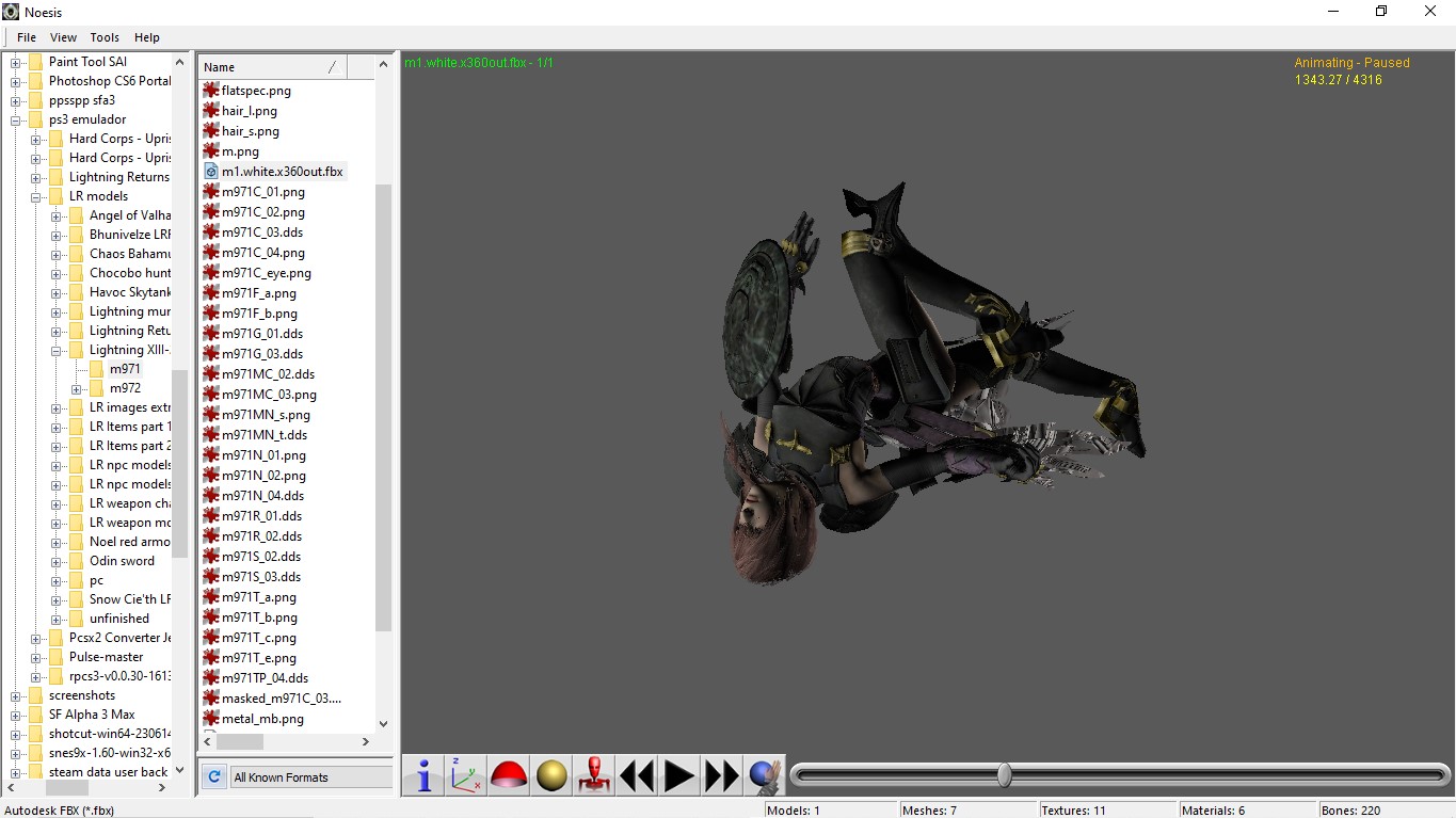 Lightning XIII-2 (fbx + animations) by xGunbladeKnightx on DeviantArt