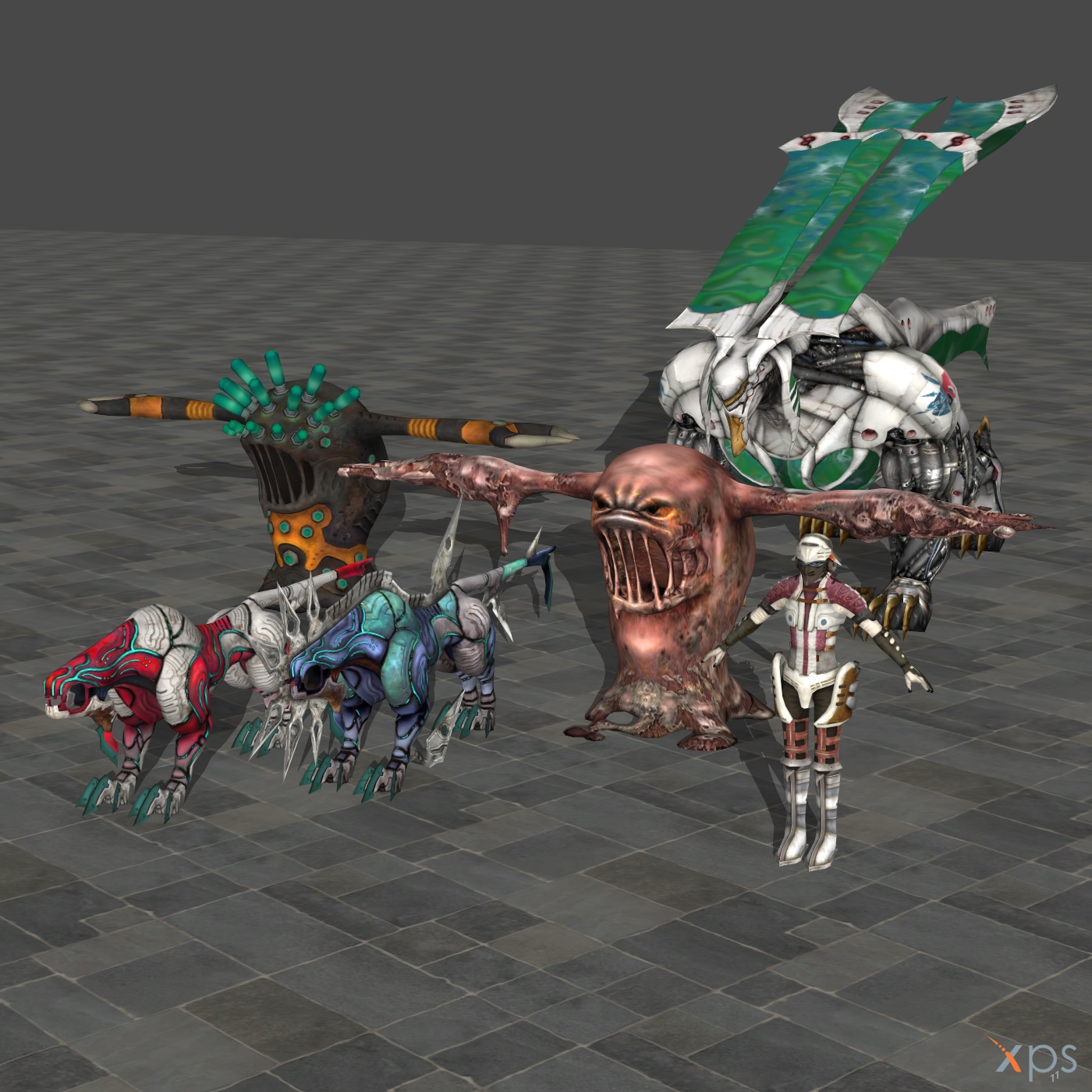 FFXIII monster pack 01 by RyuAensland on DeviantArt