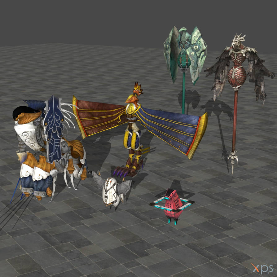 FFXIII monster pack 02 by xGunbladeKnightx on DeviantArt