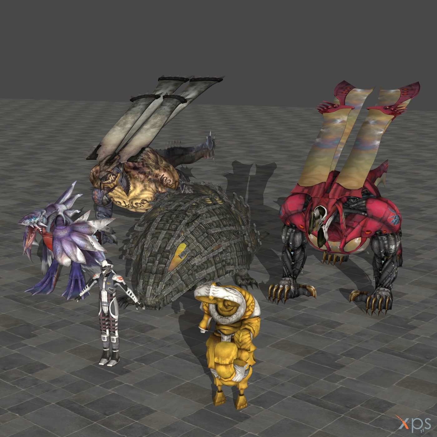 FFXIII monster pack 04 by xGunbladeKnightx on DeviantArt