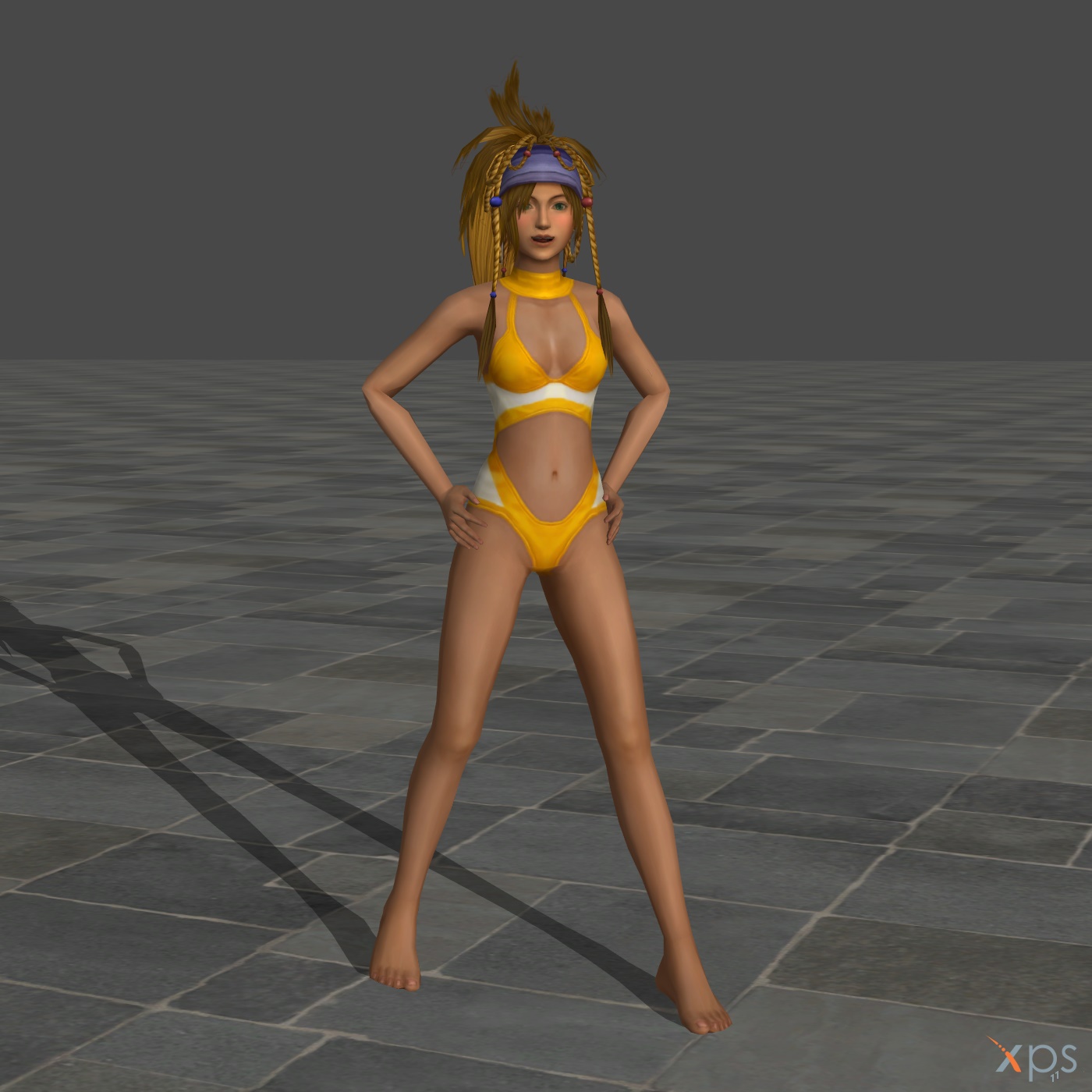 Rikku Swimsuit FFX-2 HD by xGunbladeKnightx on DeviantArt