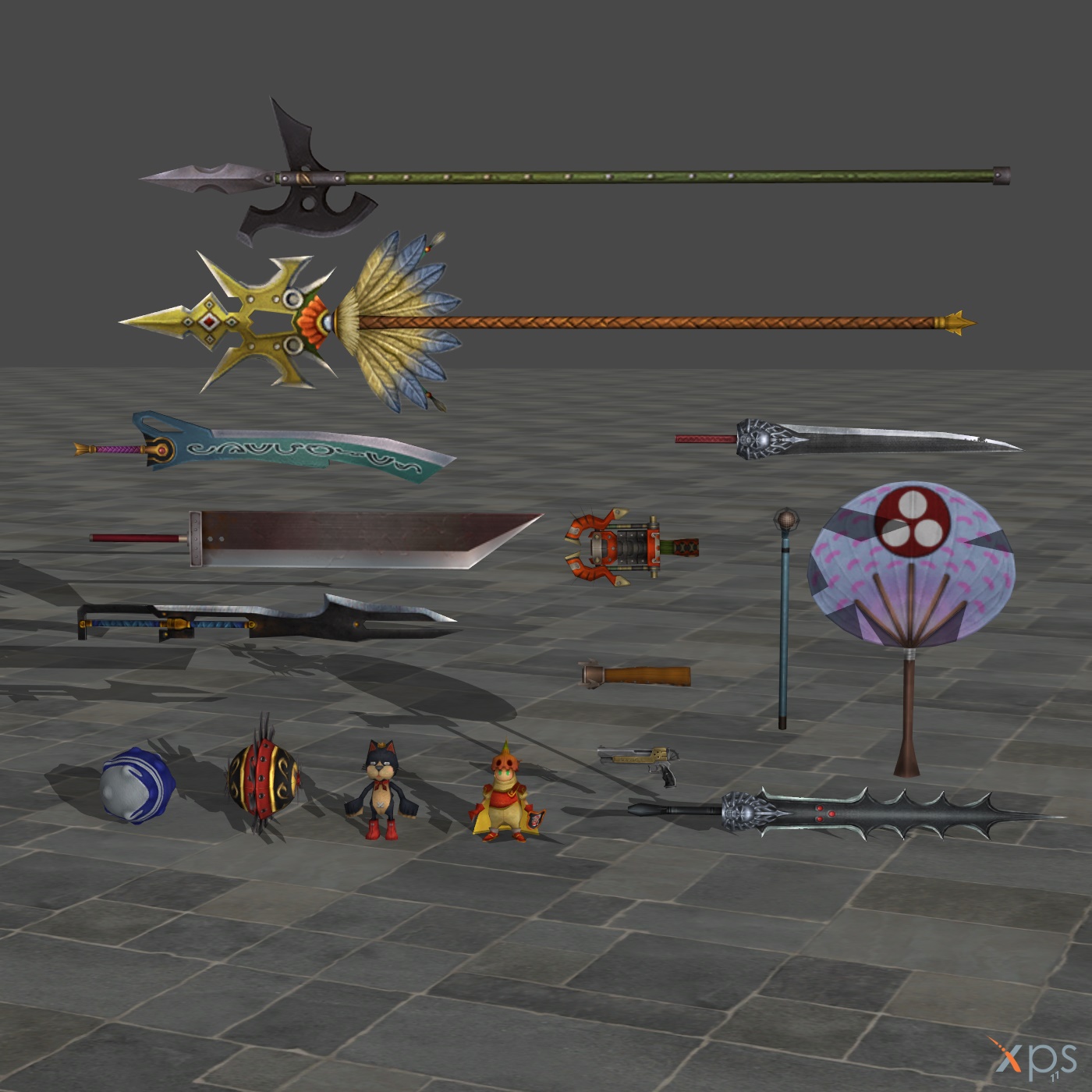 Weapons pack FFX-2 HD by xGunbladeKnightx on DeviantArt