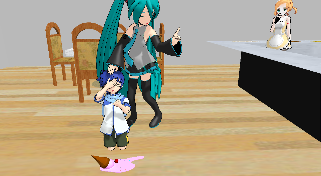 [MMD] Spilled Ice Cream DL by OniMau619 on DeviantArt