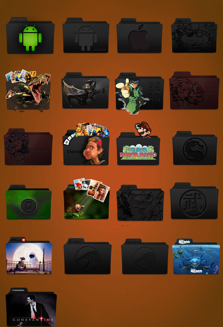 Folders customize for Windows by Caiocesarbrazuka on DeviantArt