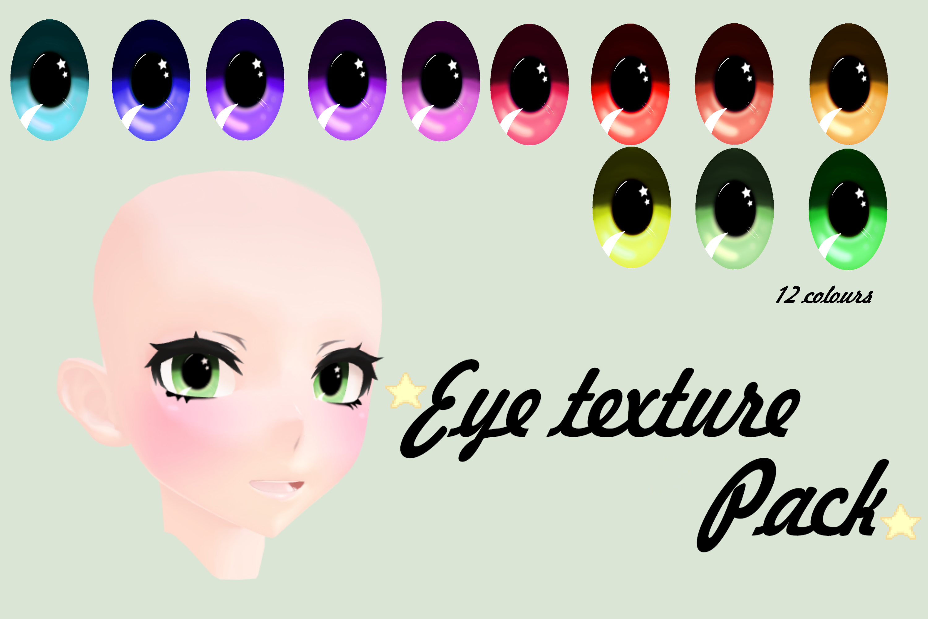 {mmd} Eye texture Pack dl by MizSMoon on DeviantArt